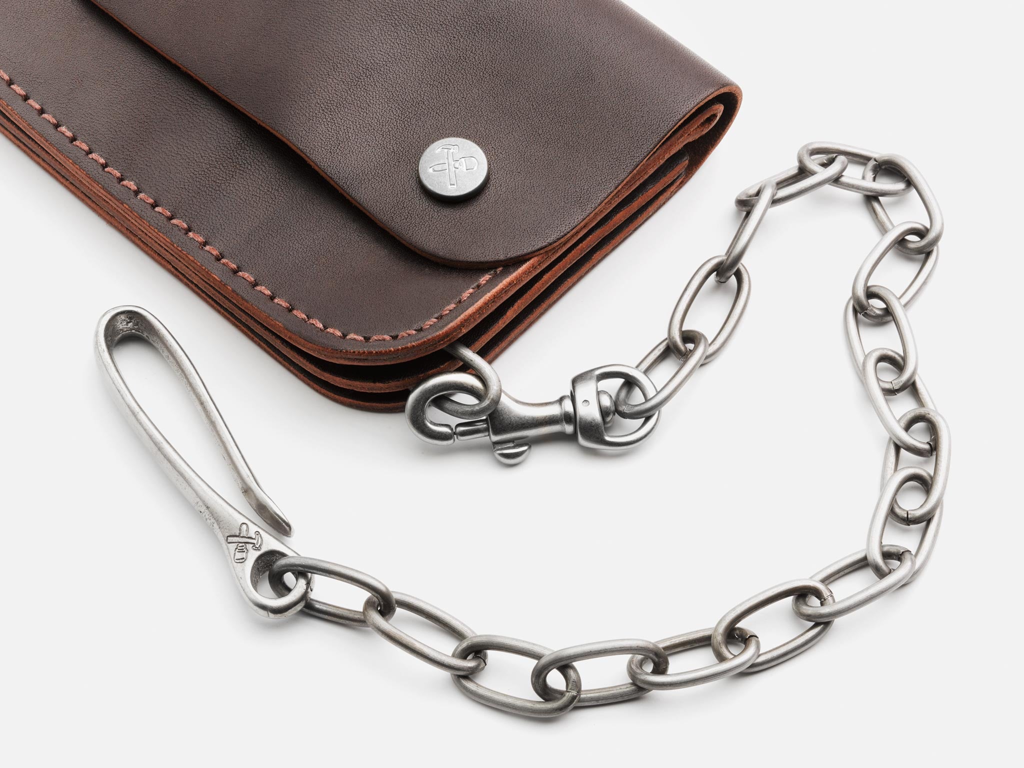 No. 262 Small Leather Trucker Wallet, Hickory – Billykirk